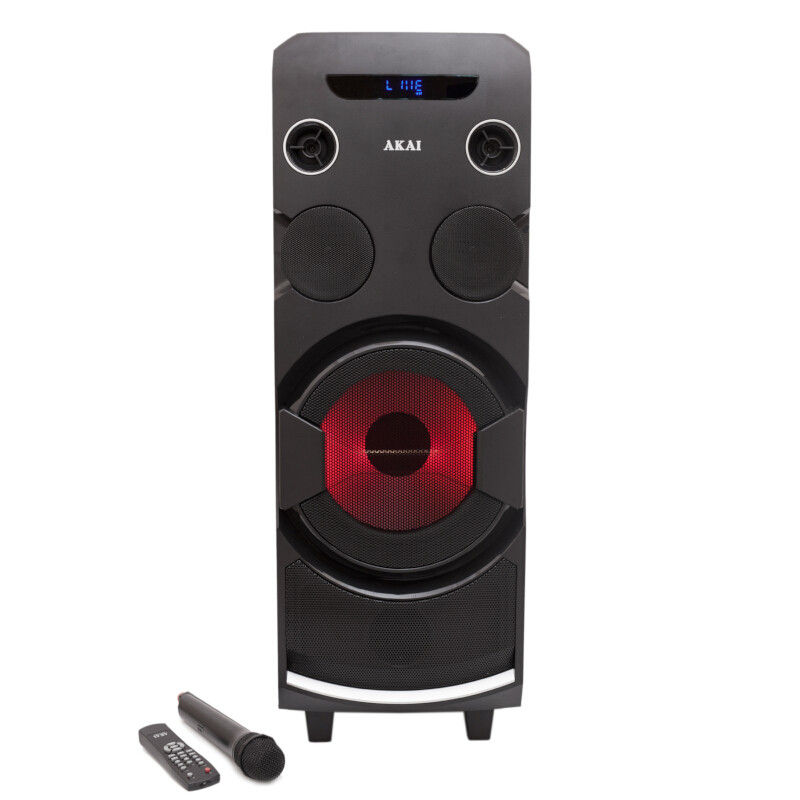 AKAI ABTS-1002 ΦΟΡΗΤΟ ΗΧΕΙΟ KARAOKE ΜΕ BLUETOOTH, LED ΚΑΙ ΑΣΥΡΜΑΤΟ ...