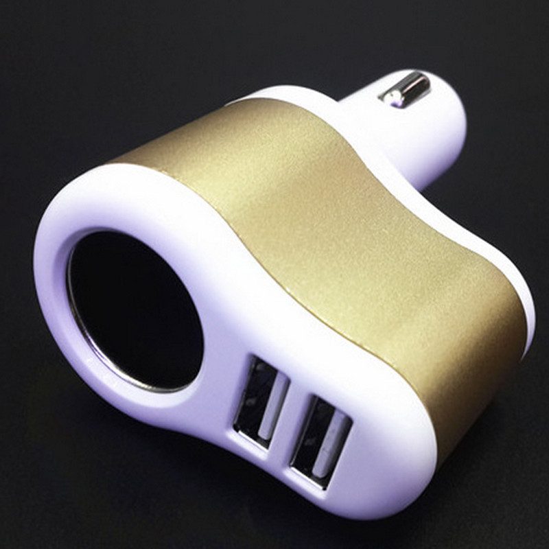 Ισχυρός Φορτιστής Αυτοκινήτου με 2 USB Θύρες και Υποδοχή Αναπτήρα