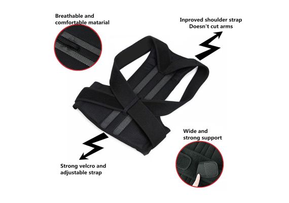 Ζώνη Στήριξης Πλάτης και Μέσης με Tιράντες Belt Posture Corrector